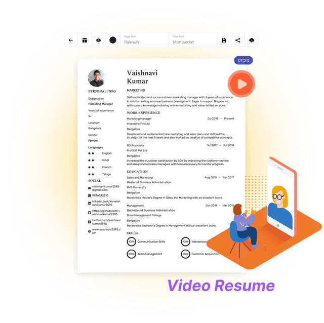 Resume Builder - Create Professional Resume for Free | Workruit