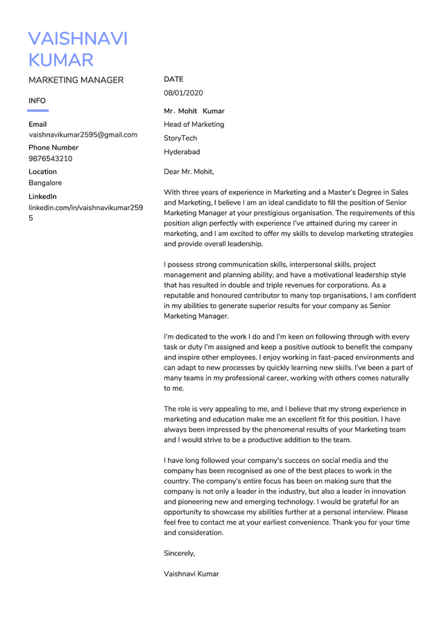 Free Winning Cover Letter Templates for Job Seekers | Workruit