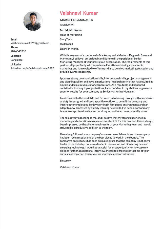 Free Winning Cover Letter Templates for Job Seekers | Workruit