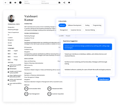 AI Resume Builder-Writer - Upgrade Your Resume | Workruit